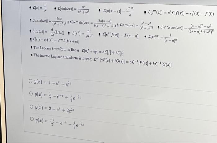 Solved Use Laplace Transforms to solve the differential | Chegg.com