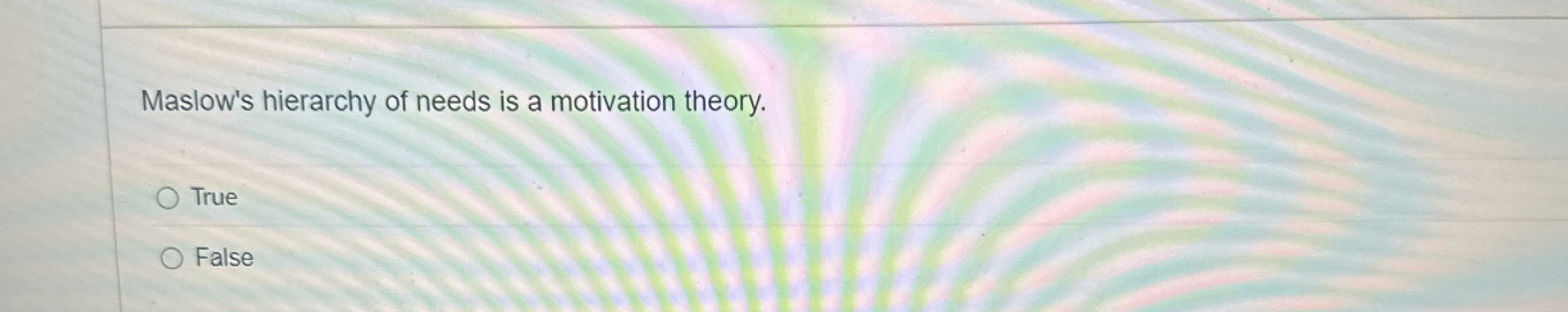 Solved Maslow's hierarchy of needs is a motivation | Chegg.com