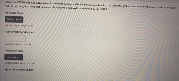 Solved Draw a VSEPR structure for the compound with the | Chegg.com