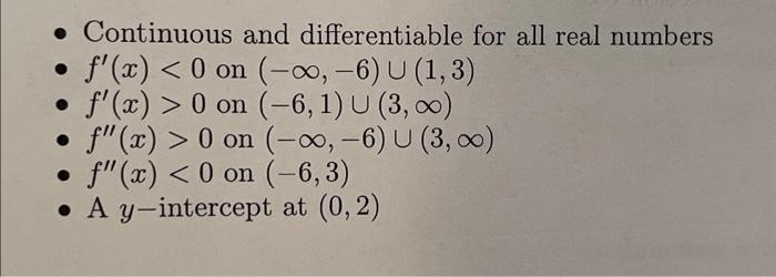 Solved - Continuous and differentiable for all real numbers | Chegg.com