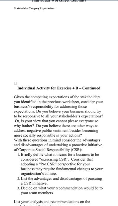 Solved Management Team Case Project Exercise 4A Setting | Chegg.com