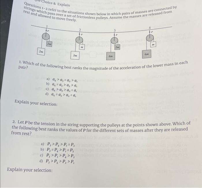 Solved ce \& Explain string 1−2 refer to the situations | Chegg.com