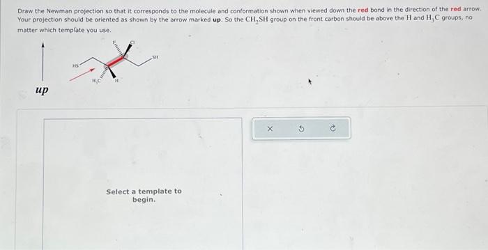 Solved Draw the Newman projection so that it corresponds to | Chegg.com