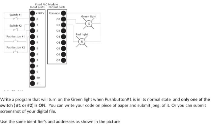 Solved Write a program that will turn on the Green light | Chegg.com