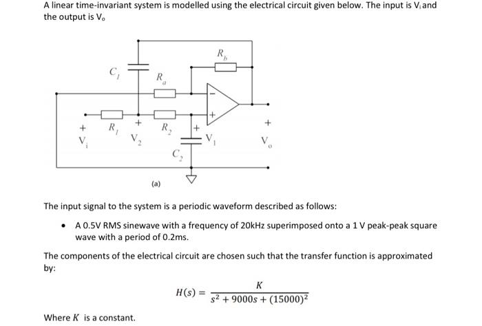 This is for a signals and systems module. 1) make | Chegg.com
