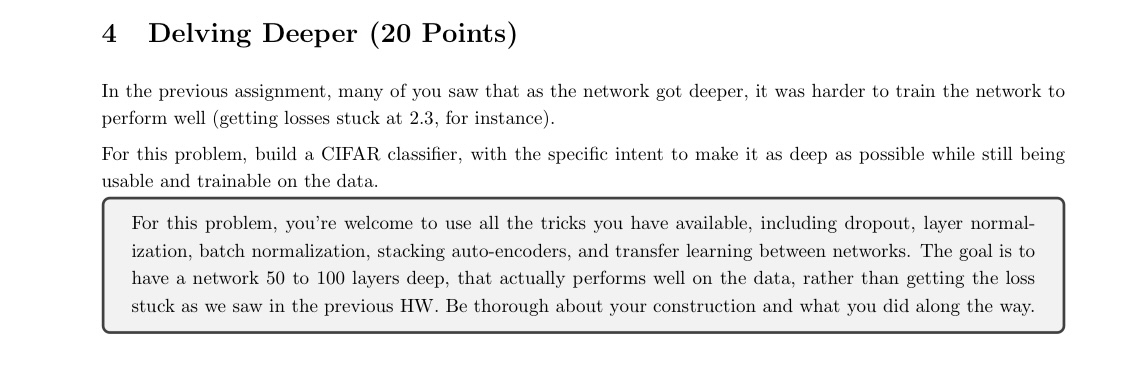 Solved 4 ﻿Delving Deeper (20 ﻿Points)In the previous | Chegg.com