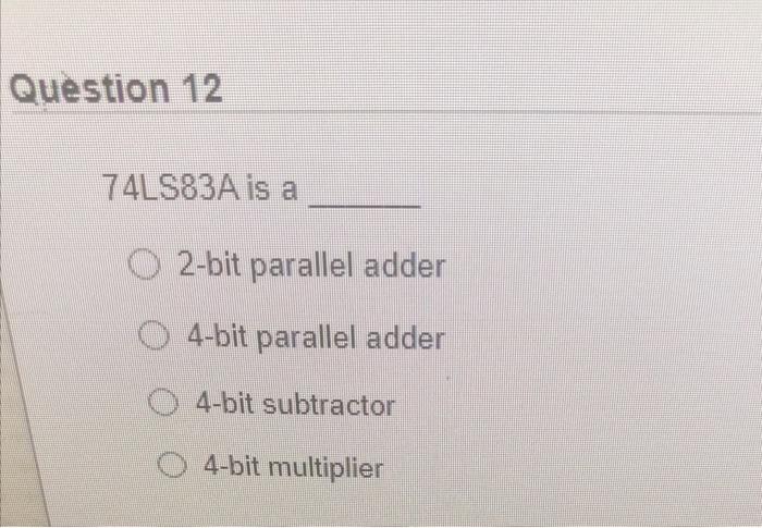Solved How will you use 74LS283 chips to implement an 8-bit | Chegg.com