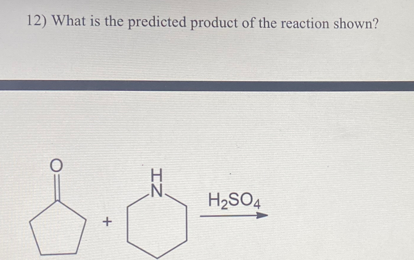 Solved What is the predicted product of the reaction shown? | Chegg.com