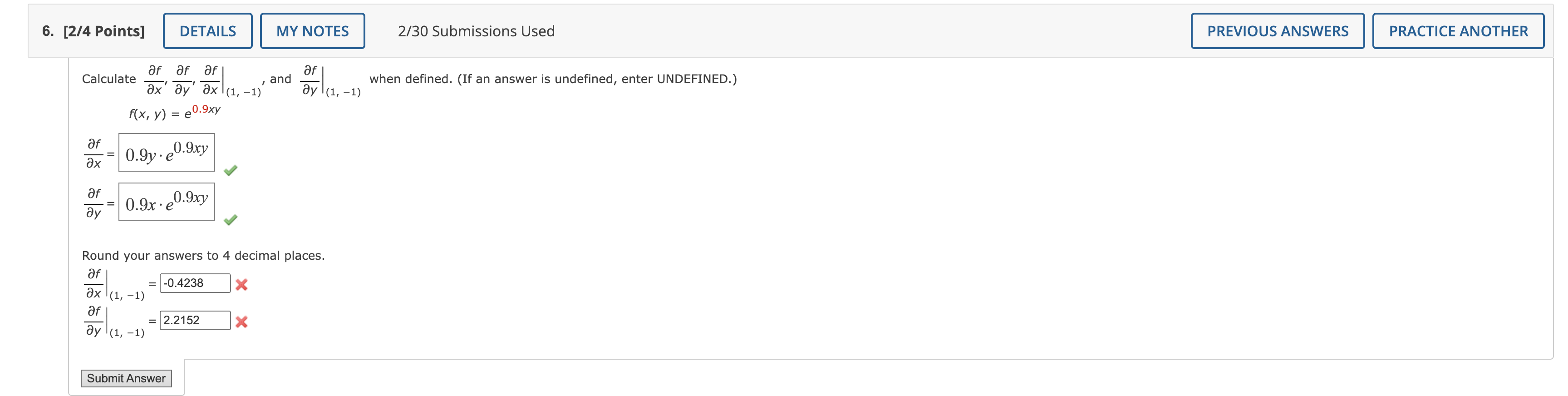 Solved Calculate delfdelx,delfdely,delfdelx|(1,-1), ﻿and | Chegg.com