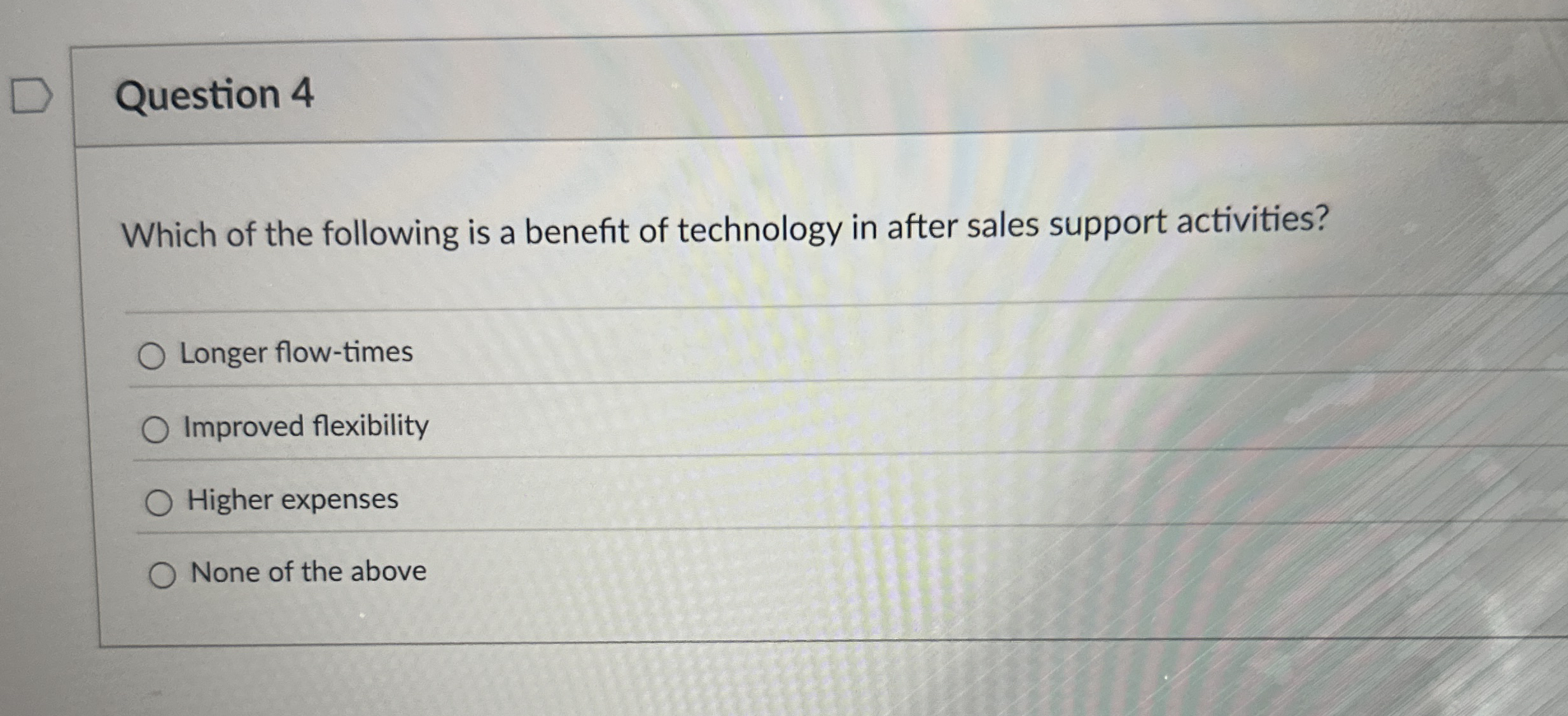 Solved Question 4Which of the following is a benefit of | Chegg.com