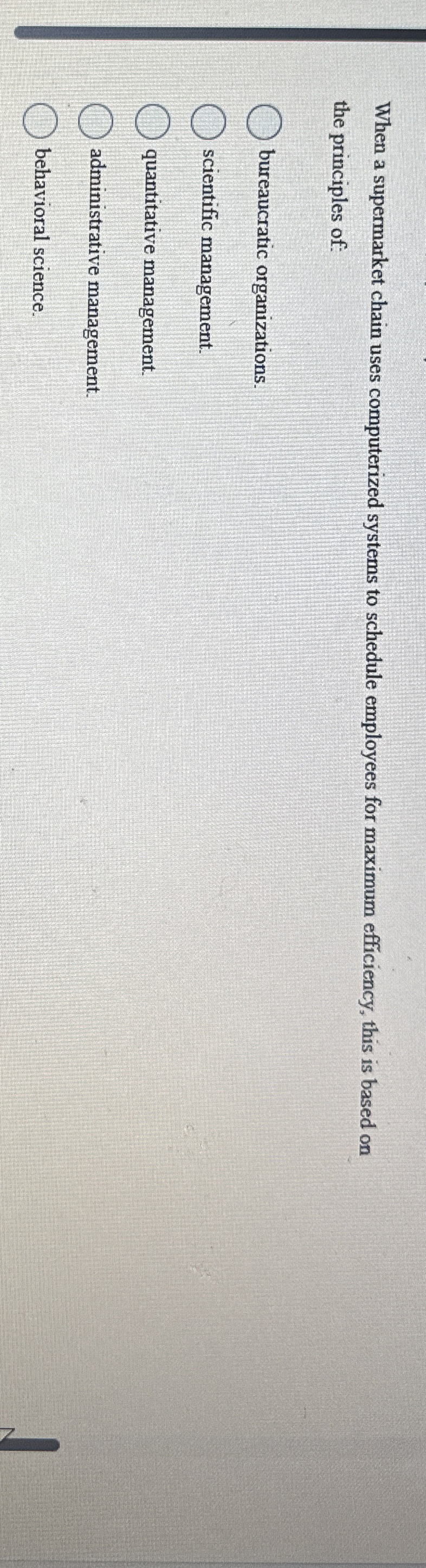 Solved When a supermarket chain uses computerized systems to | Chegg.com