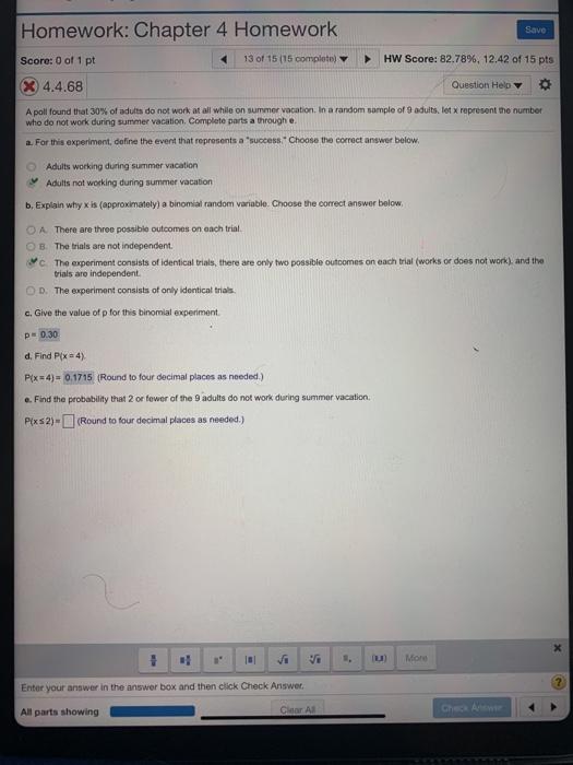 Solved Homework Chapter 4 Homework Save Score 0 Of 1 Pt 13