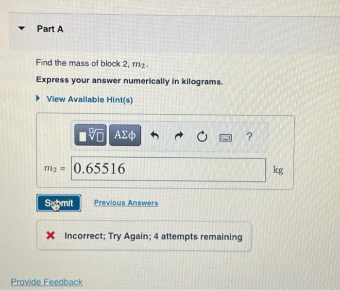 Solved (Figure 1)Block 1, of mass m1=0.700 kg, is connected | Chegg.com