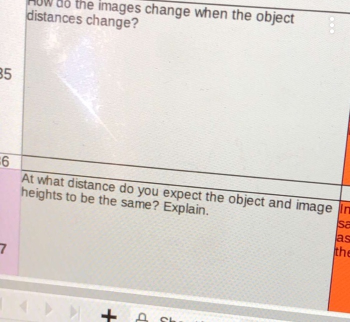 Solved do the images change when the object distances | Chegg.com