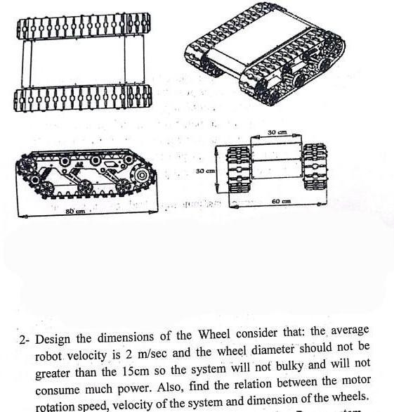 2- Design the dimensions of the Wheel consider that: | Chegg.com