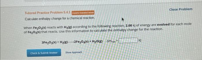 Solved Calculate enthalpy change for a chemical reaction. | Chegg.com