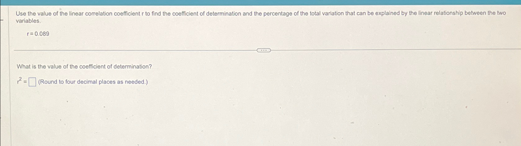 Solved Use the value of the linear correlation coefficient r | Chegg.com