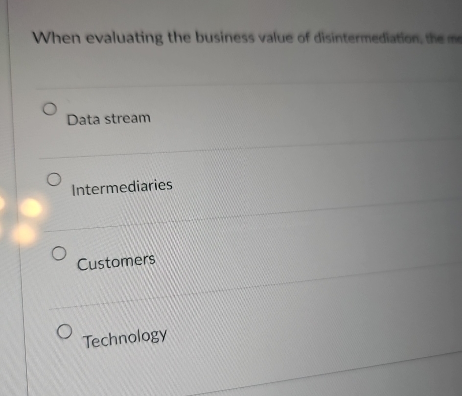Solved When evaluating the business value of | Chegg.com