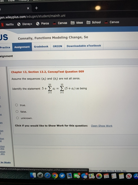 Solved + en.wileyplus.com/edugen/student/mainfr.uni Netflix | Chegg.com