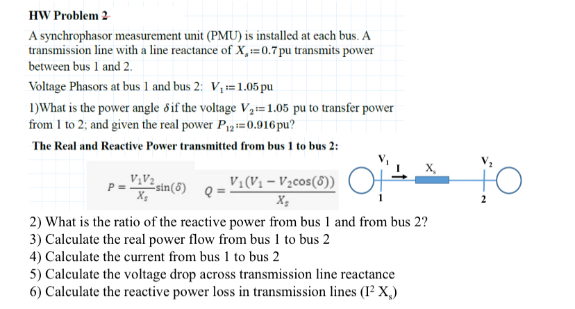 Solved Hw Problem 2a Synchrophasor Measurement Unit Pmu