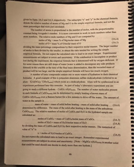 Solved REF: Experiment 3A in the Lab Manual Part 1 Write a | Chegg.com