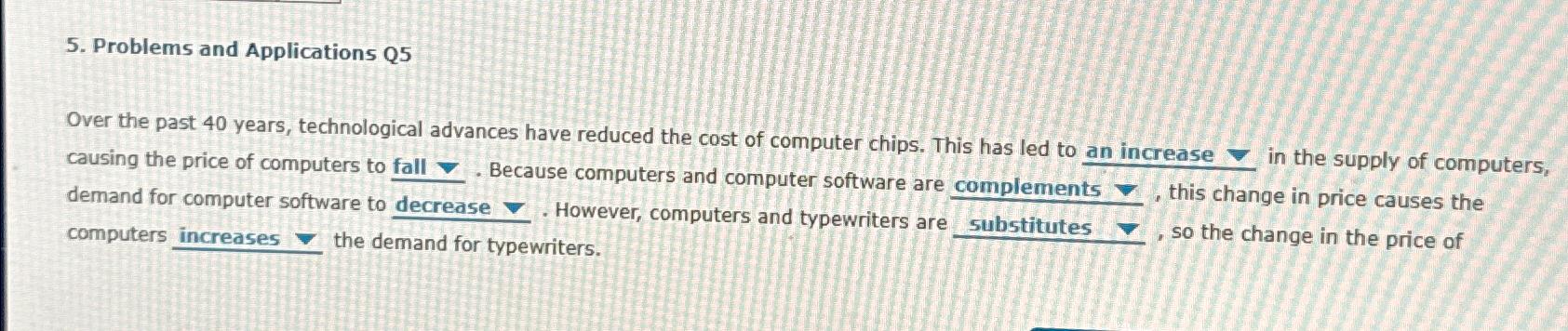 Solved Problems and Applications Q5Over the past 40 ﻿years, | Chegg.com