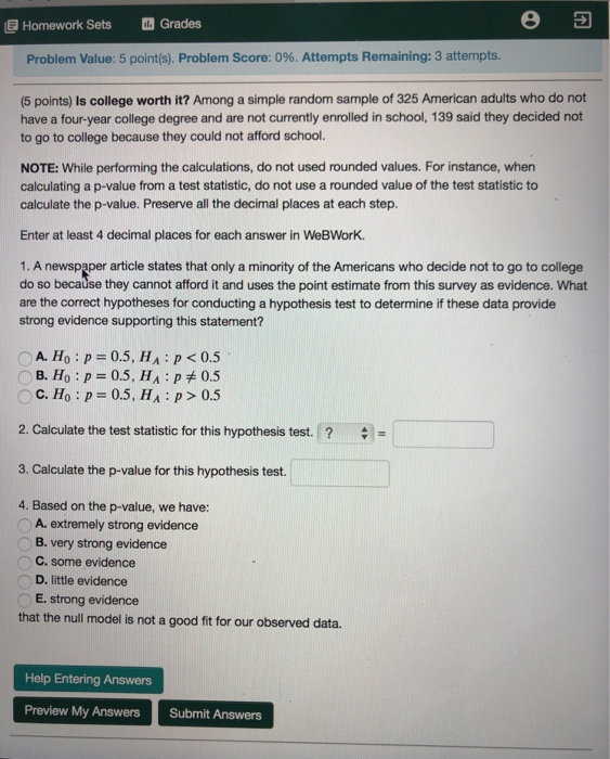 Solved Homework Sets Grades Problem Value 5 Points 9835