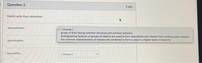 Solved Match with their definition Generalization | Chegg.com