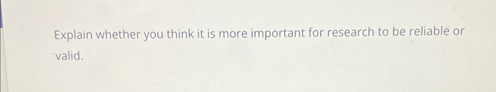 Solved Explain whether you think it is more important for | Chegg.com