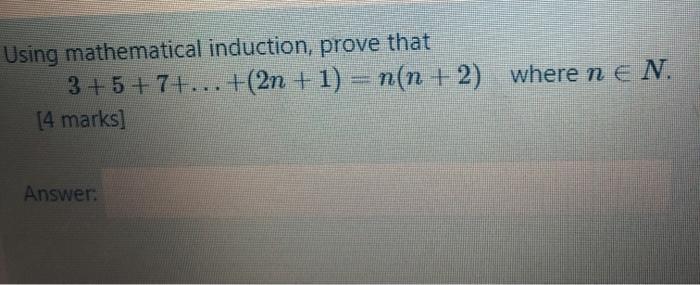 Solved Using mathematical induction, prove that | Chegg.com