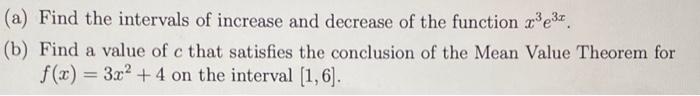 Solved (a) Find the intervals of increase and decrease of | Chegg.com
