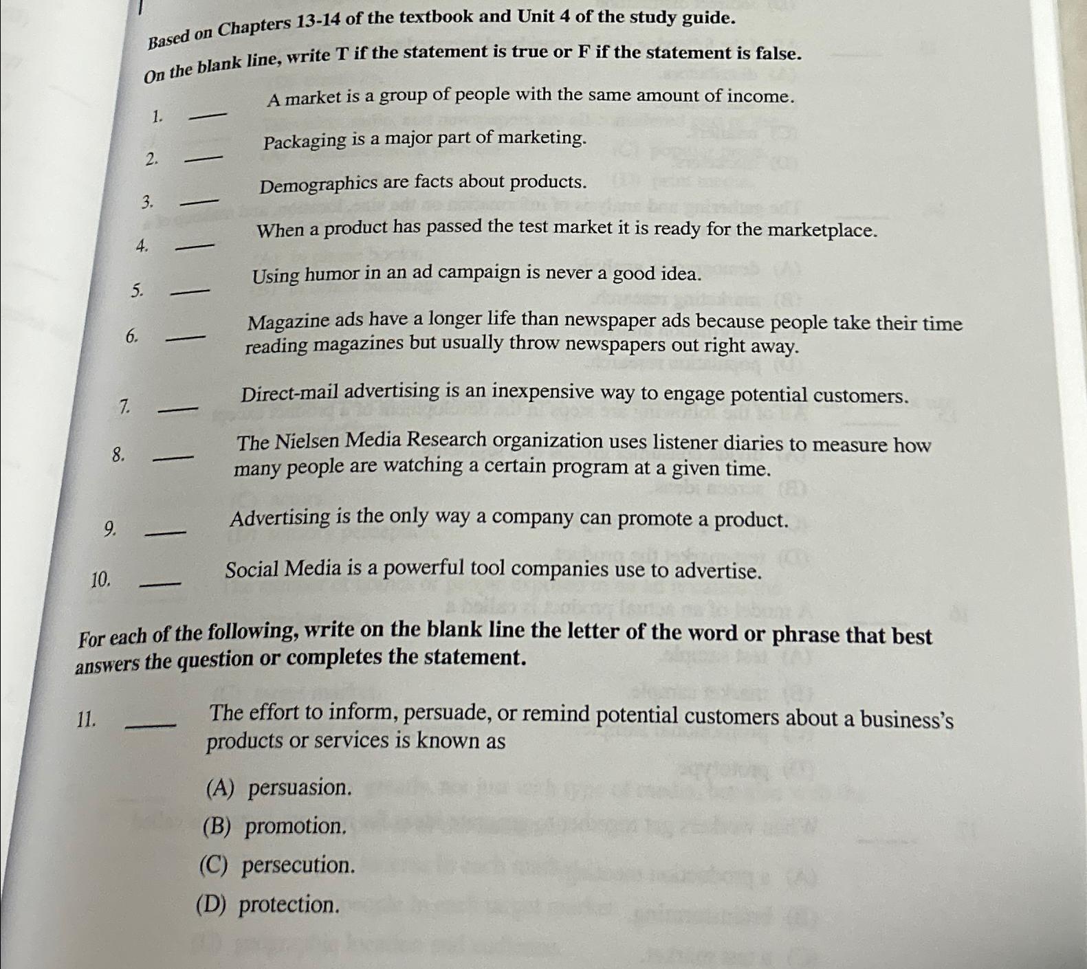 Solved Based on Chapters 13-14 ﻿of the textbook and Unit 4 | Chegg.com