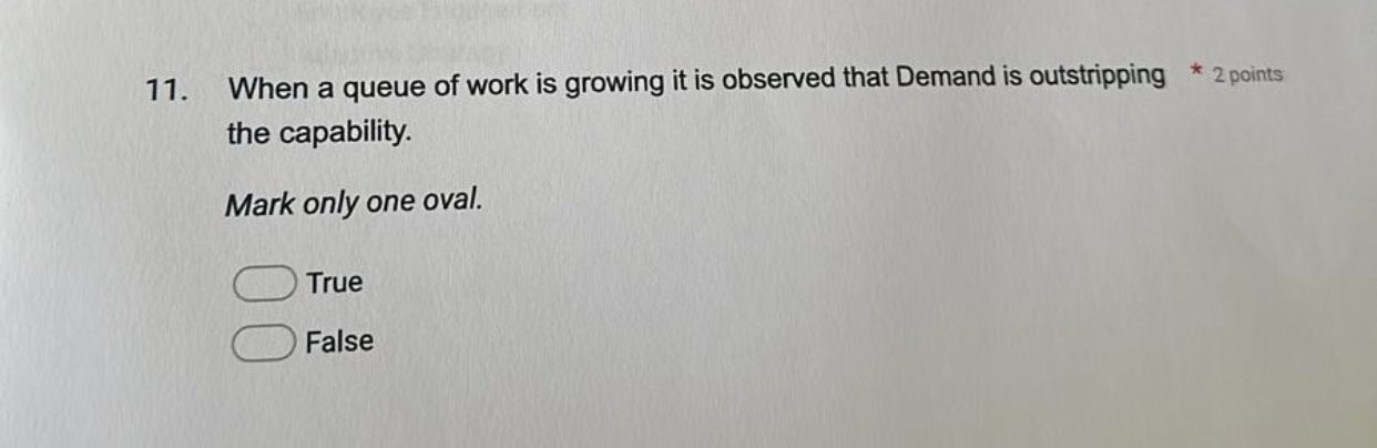 Solved When a queue of work is growing it is observed that | Chegg.com
