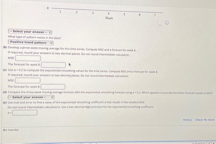 Solved Consider the following time series data. (a) Choose 1 | Chegg.com