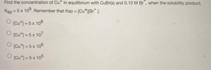 Solved Given the following Ka values of the acids, which of | Chegg.com