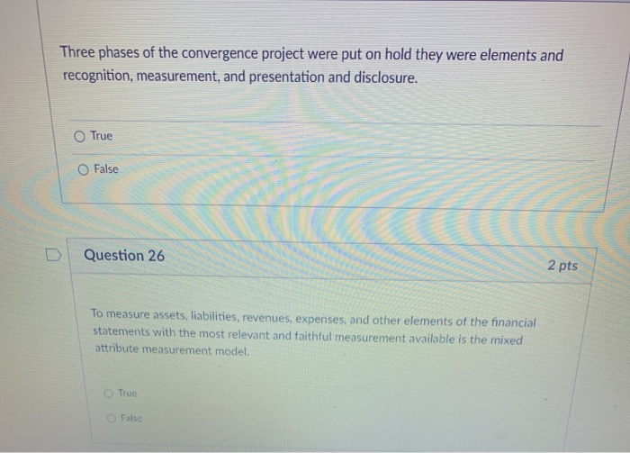 Solved Three phases of the convergence project were put on | Chegg.com