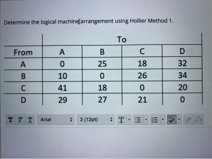 Solved Determine the logical machine arrangement using | Chegg.com