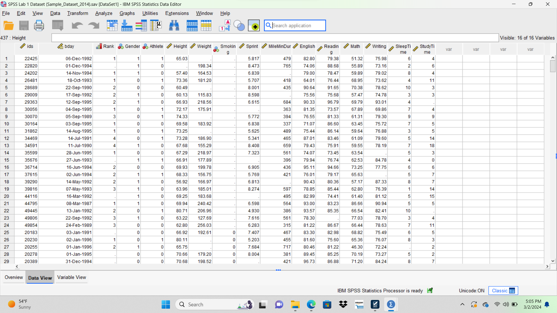 For this SPSS Exercise, you will conduct three (3) | Chegg.com