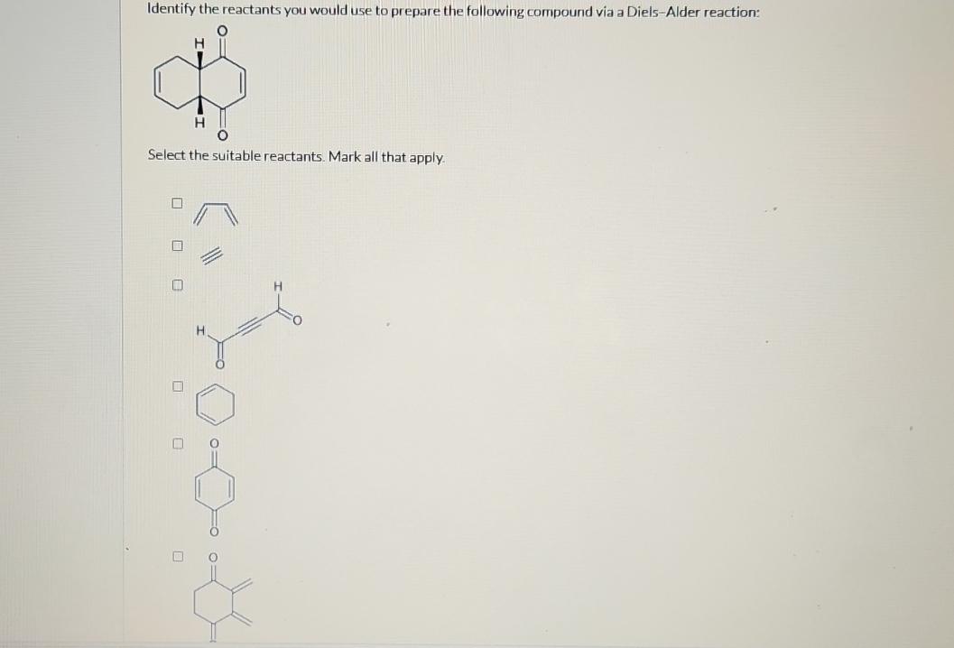 Solved Identify the reactants you would use to prepare the | Chegg.com Solved Identify the reactants you would use to prepare the | Chegg.com