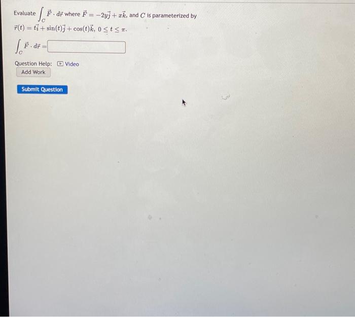 Solved Evaluate \\( \\int_{C} \\vec{F} \\cdot d \\vec{r} \\) | Chegg.com