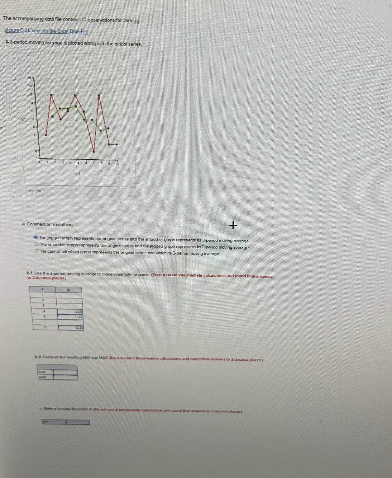The accomponying dato file contains 10 ﻿observations | Chegg.com