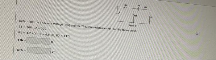 Solved Given the circuit in Figure 8-3. Calculate VTH and | Chegg.com