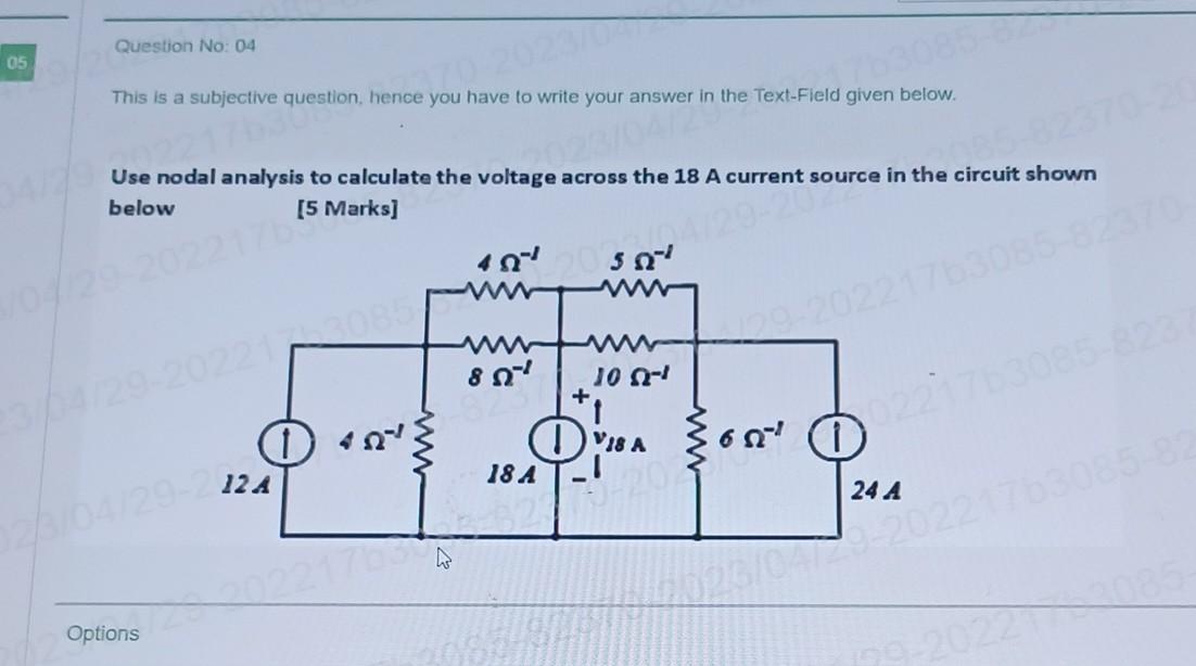 Solved Use nodal analysis to calculate the voltage across | Chegg.com