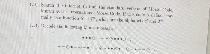 1.10. Search the internet to find the standard | Chegg.com