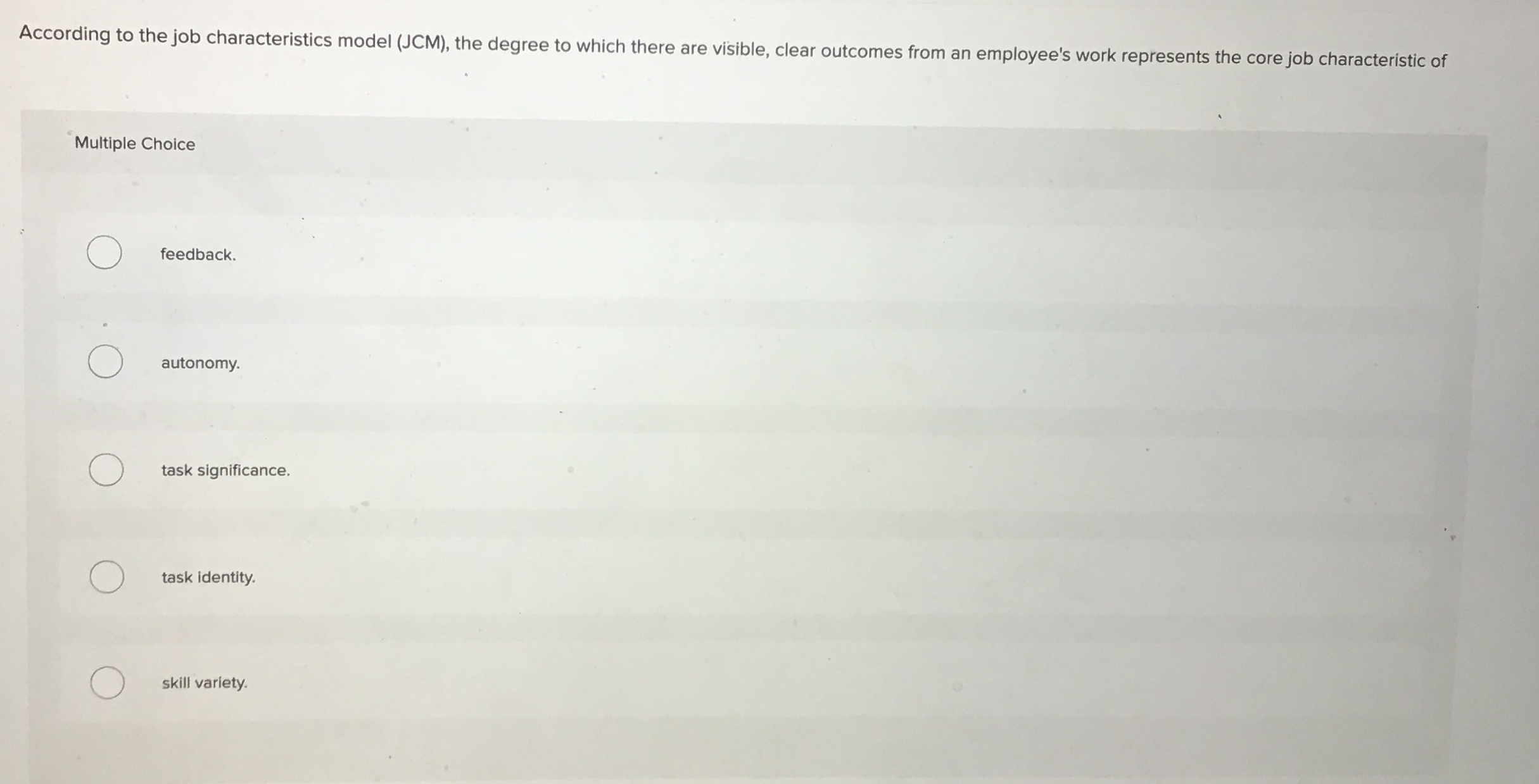 Solved Multiple Choicefeedback.autonomy.task | Chegg.com