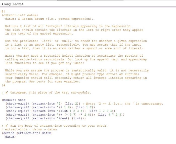Solved \#lang racket | Chegg.com