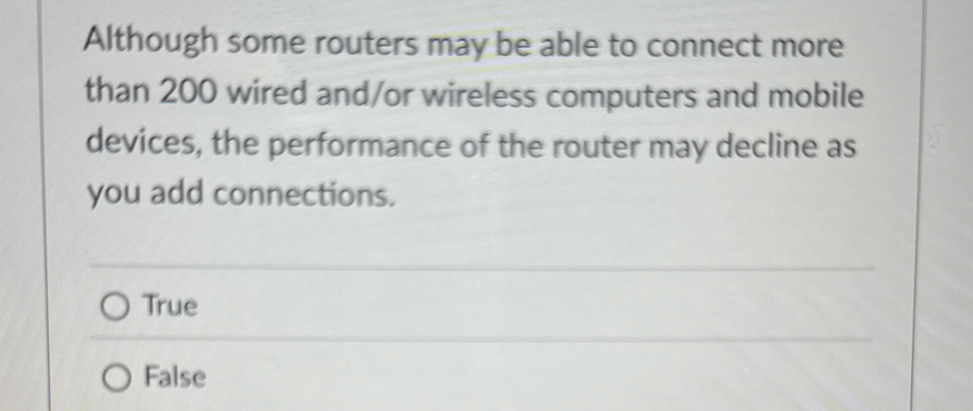 Solved Although some routers may be able to connect more | Chegg.com