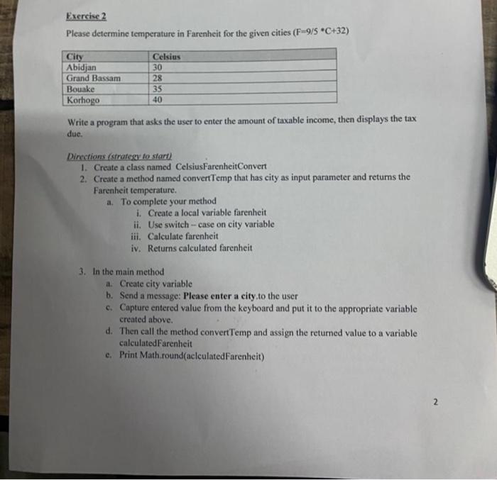 Solved Please determine temperature in Farenheit for the | Chegg.com