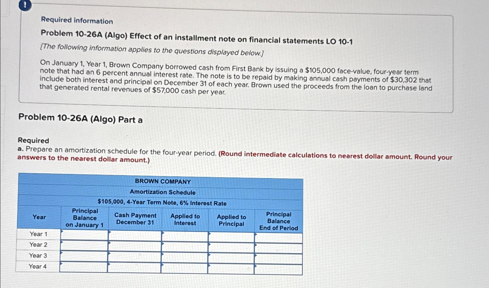Solved !Required informationProblem 10-26A (Algo) ﻿Effect of | Chegg.com