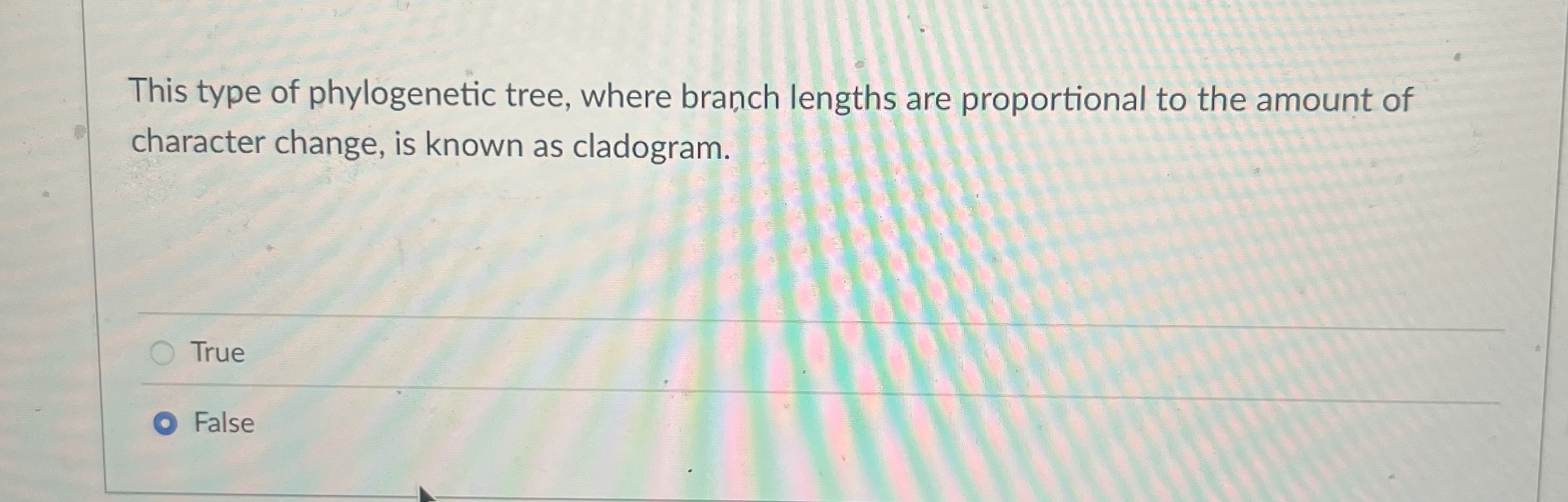 Solved This type of phylogenetic tree, where branch lengths | Chegg.com